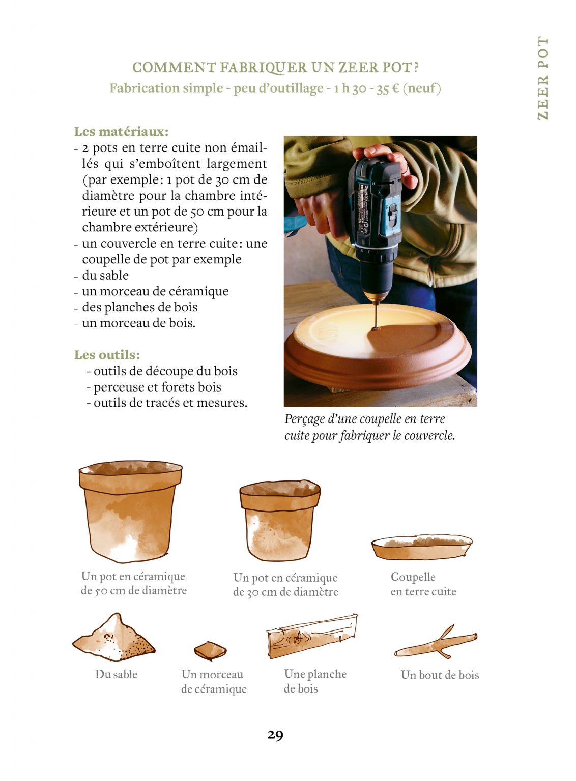 Fabriquer un zeer pot, le frigo du désert - Journal des Editions Ulmer